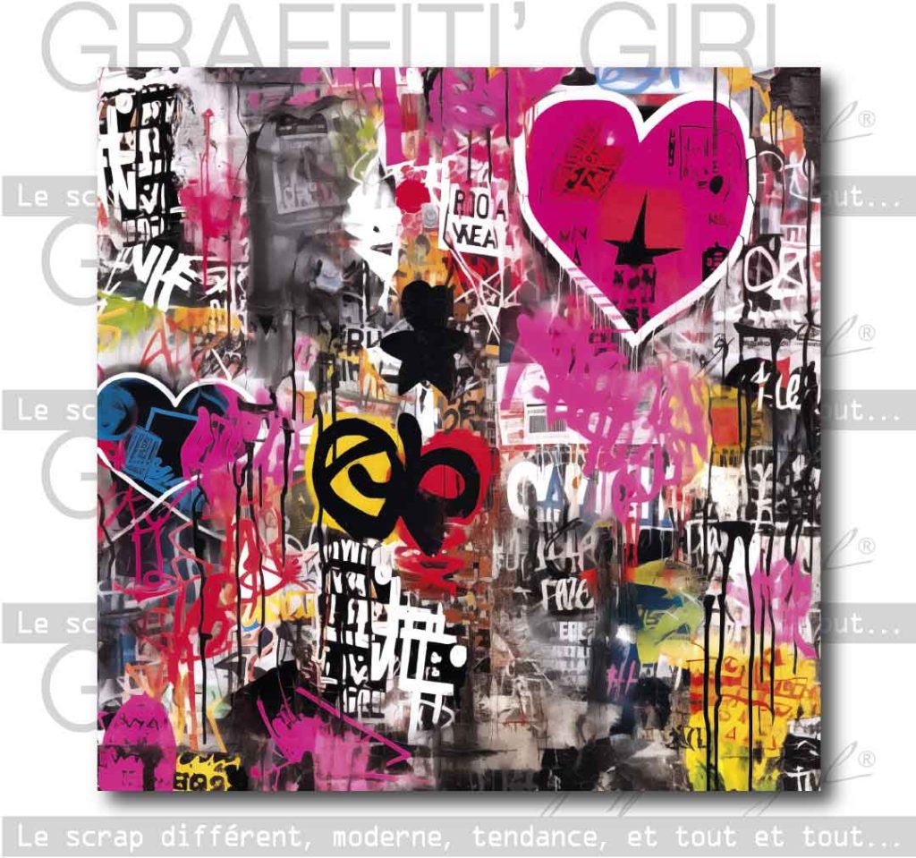 Bloc Papiers 15x15 Graffiti - Graffiti Girl