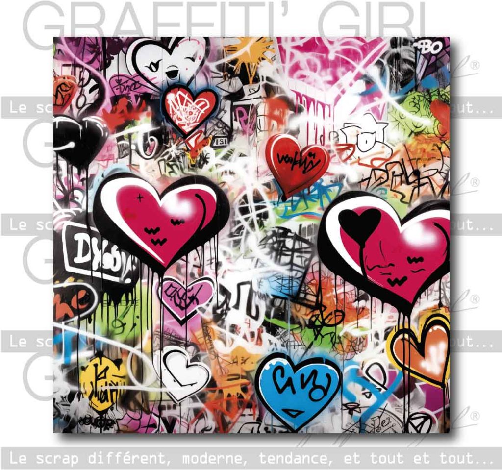 Bloc Papiers 15x15 Graffiti - Graffiti Girl