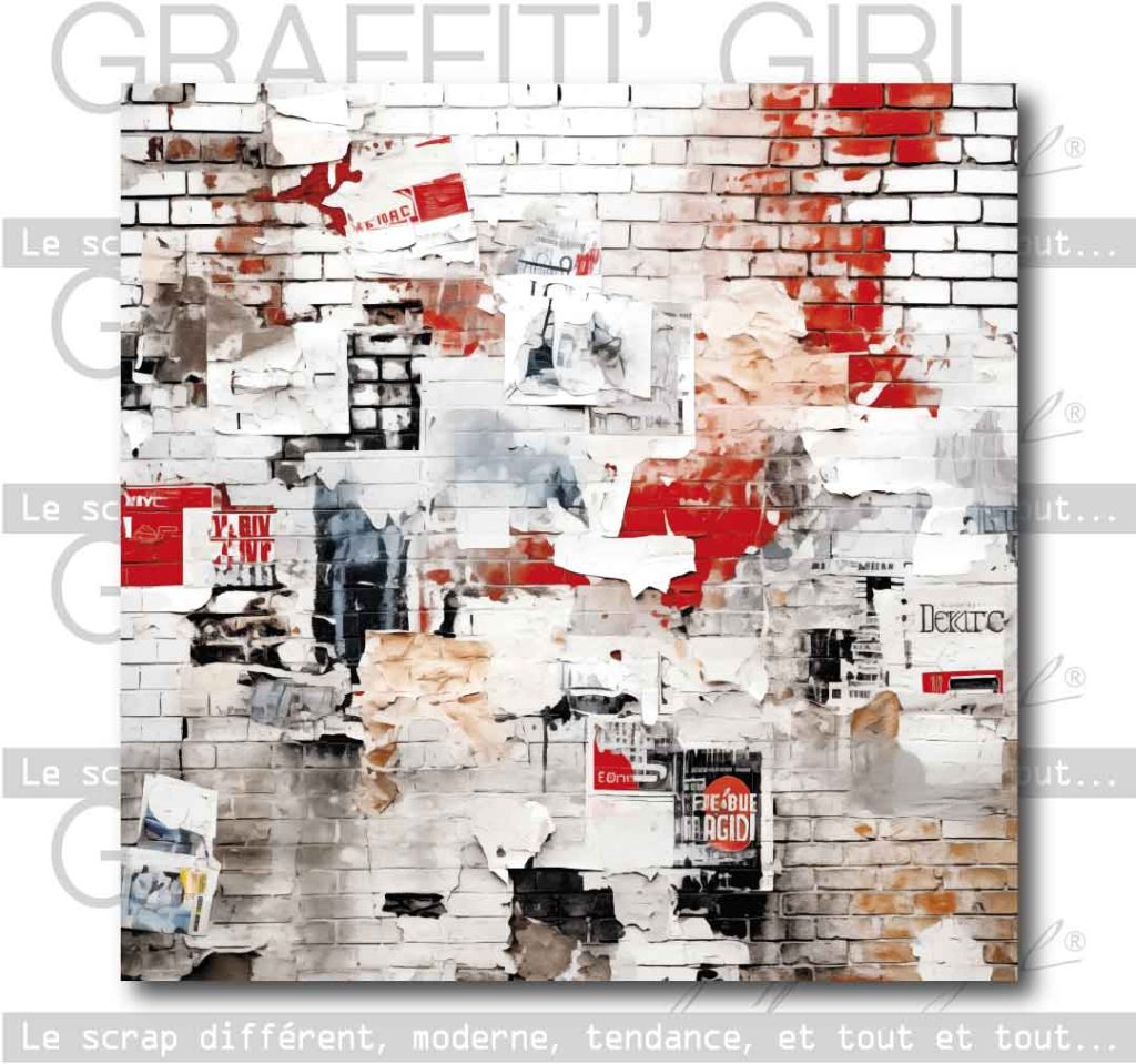 Bloc Papiers 15x15 Graffiti - Graffiti Girl
