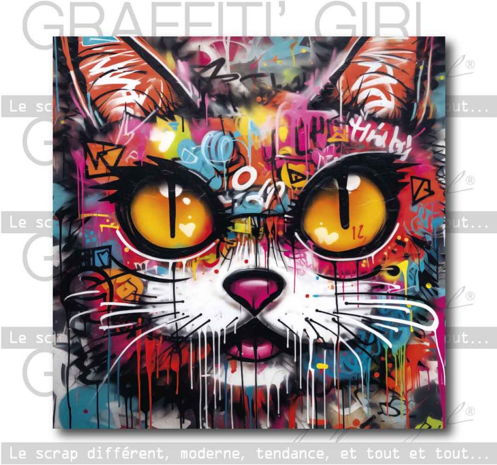 Bloc Papiers 15x15 Graffiti - Graffiti Girl